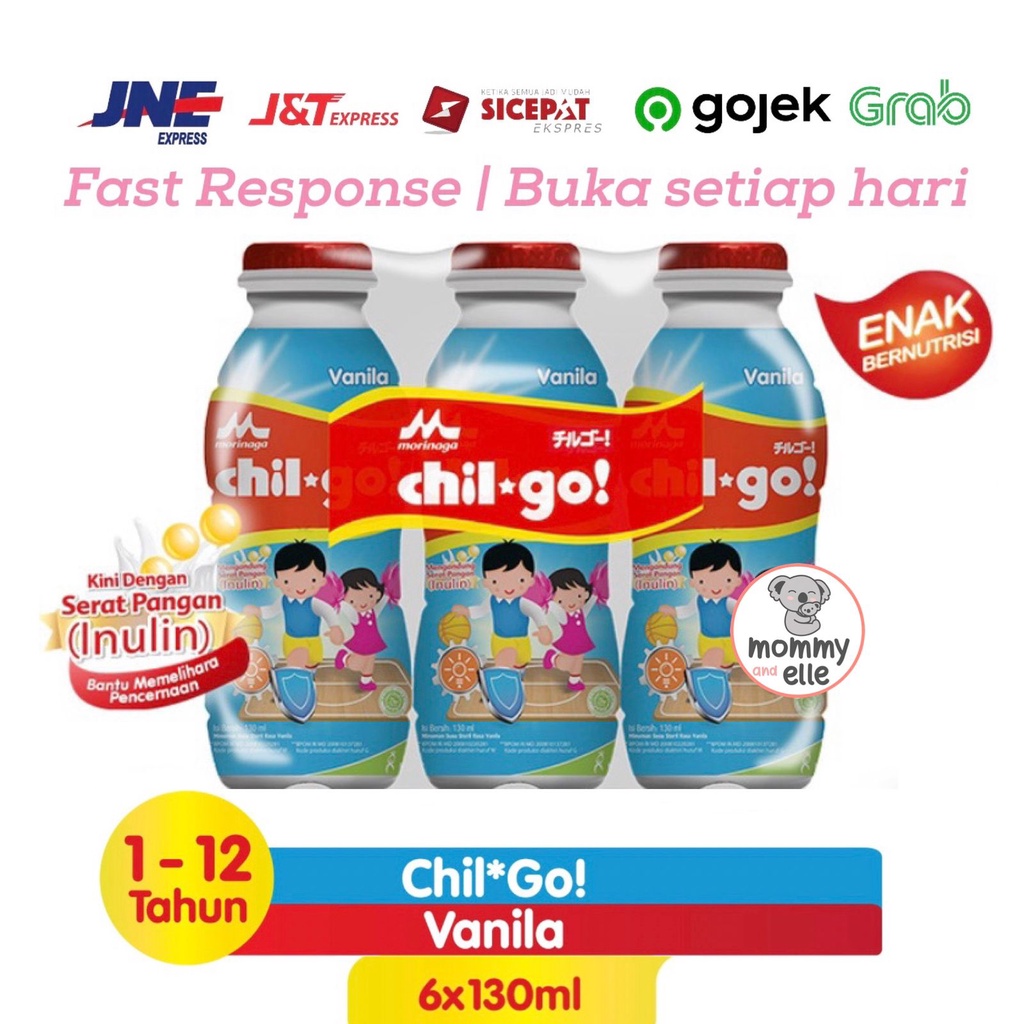 Jual Morinaga Chil Go Chilgo cair Vanilla 130ml 6 botol (susu UHT anak ...