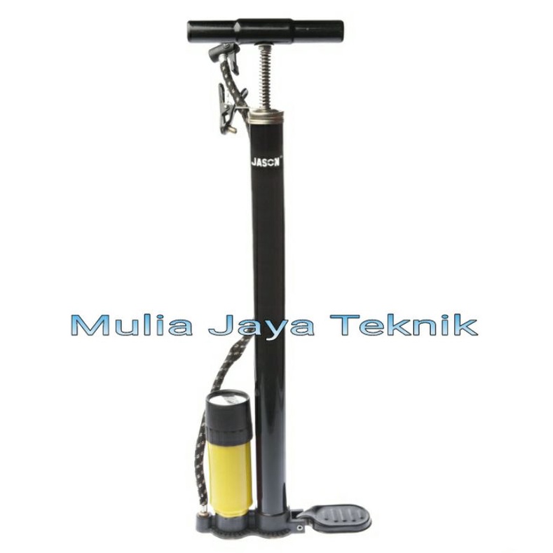 Jual POMPA SEPEDA TABUNG+METER HITAM JASSON | Shopee Indonesia