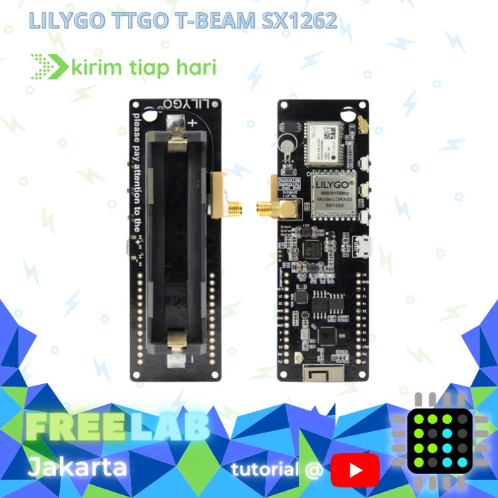 Jual LILYGO® TTGO T-Beam V1.1 SX1262 LORA Mesh 868/915MHZ ESP32 Meshtastic | Shopee Indonesia