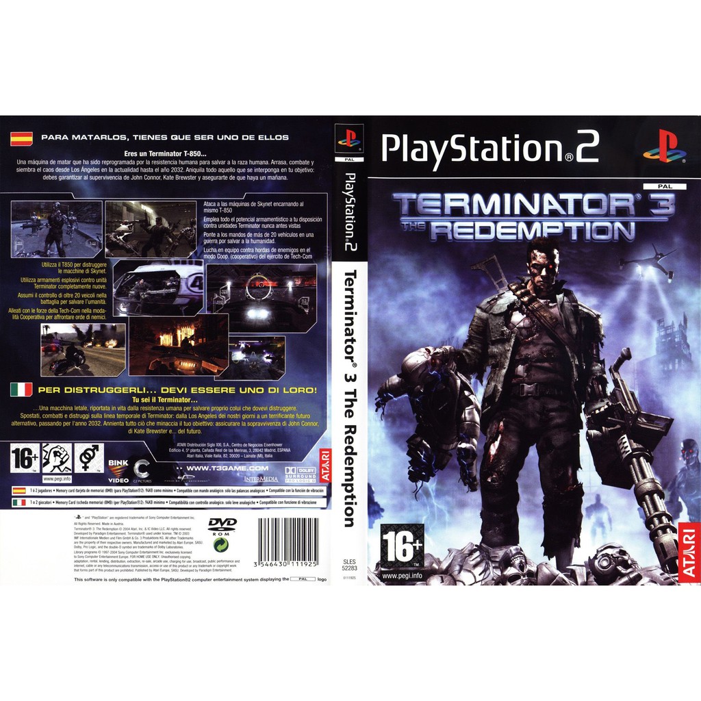 Jual Kaset PS2 Game Terminator 3 - Rdemption | Shopee Indonesia