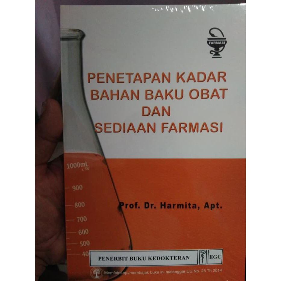 Jual Penetapan Kadar Bahan Baku Obat amp Sediaan Farmasi ProfDr Harmita | Shopee Indonesia