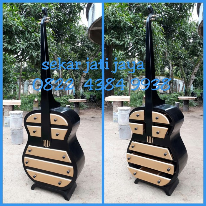 Jual Bufet Hias Nakas Jati Lemari Drawer Model Biola Gitar Spanyol ...