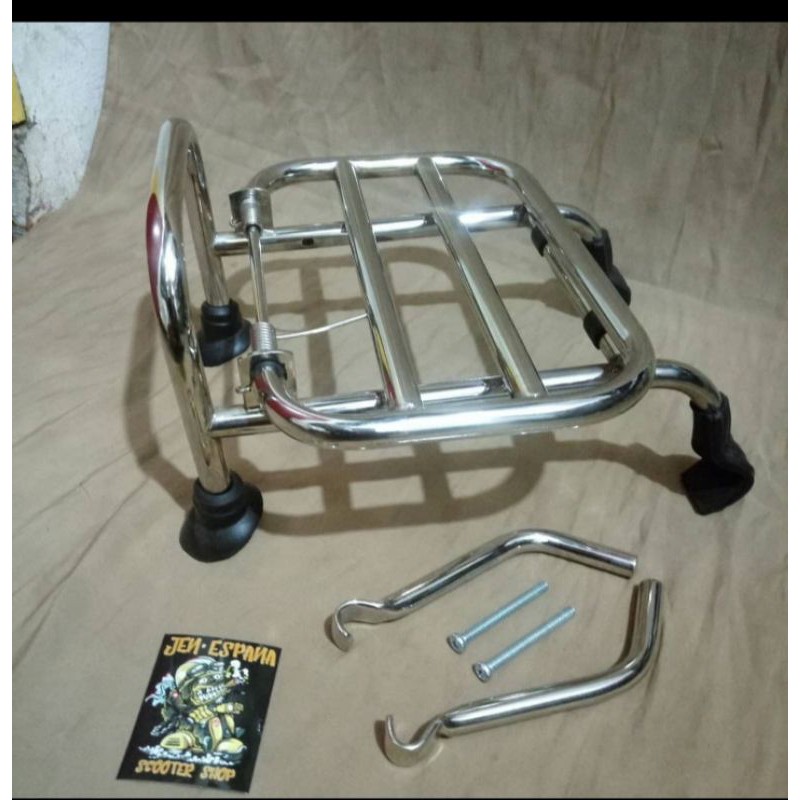 Jual aksesoris front rack model baru untuk vespa px/exlusif/super/exel ...