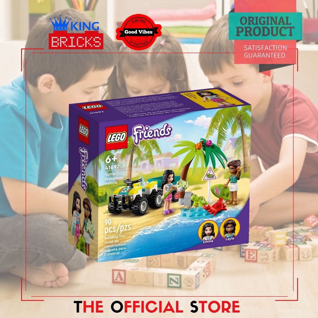 Jual LEGO Original FRIENDS 41697 Turtle Protection Vehicle - Mainan ...