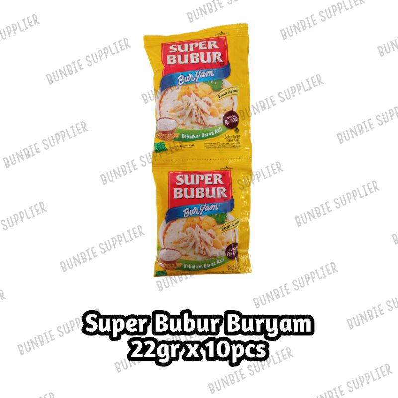 Jual Super Bubur Buryam 22gr x 10pcs (RENCENG) | Shopee Indonesia