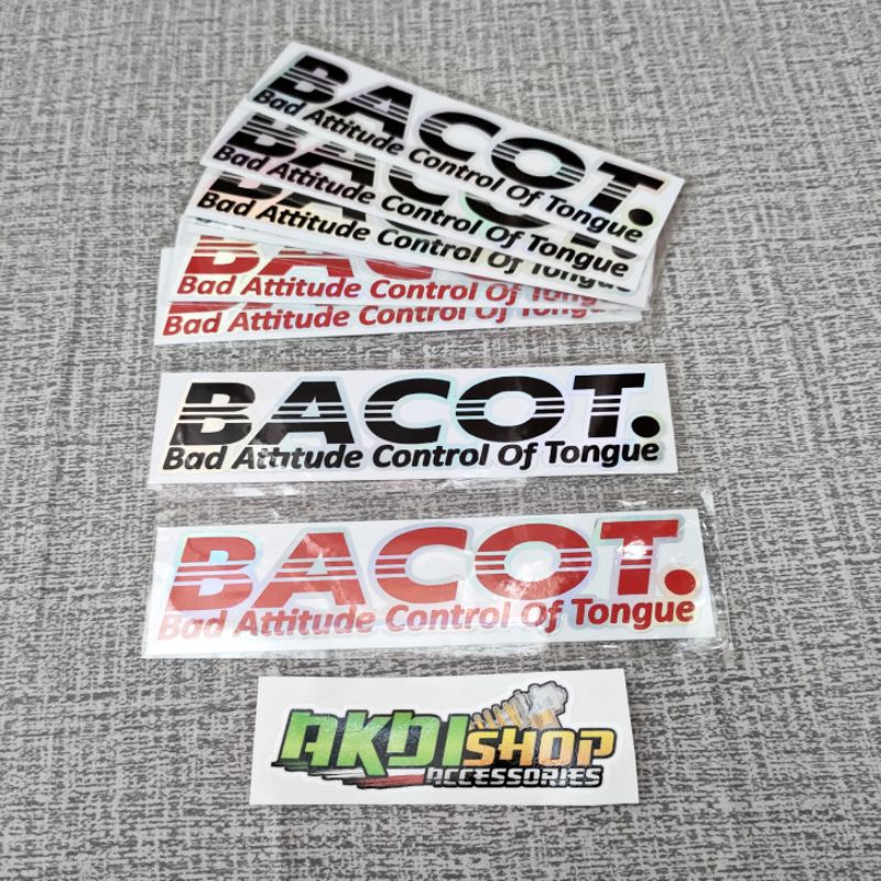 Jual Sticker bacot cutting stiker motor stiker lemari stiker dinding ...