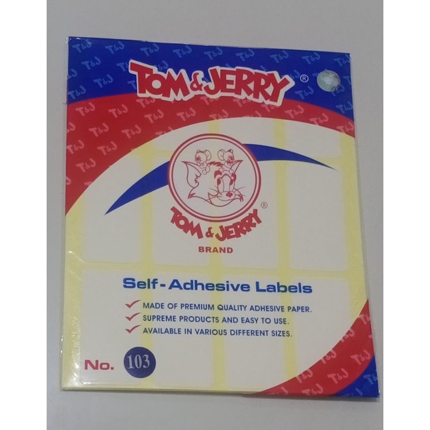 Jual Sticker/Label Tom and Jerry No.103 T&J Putih Original | Shopee Indonesia