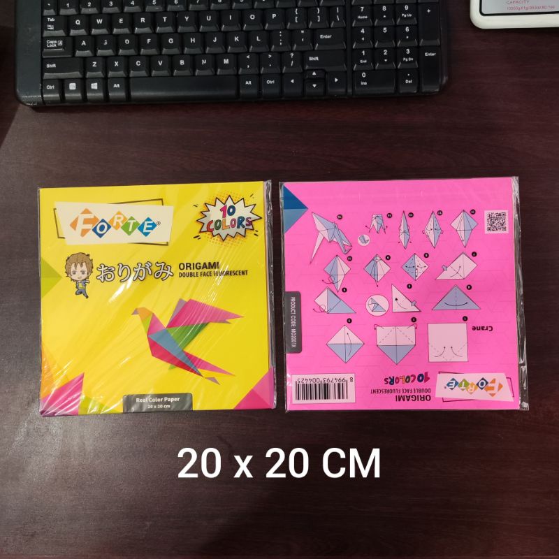 Jual Kertas Lipat ( Origami ) Forte 20 x 20 cm - 25 Lembar | Shopee ...