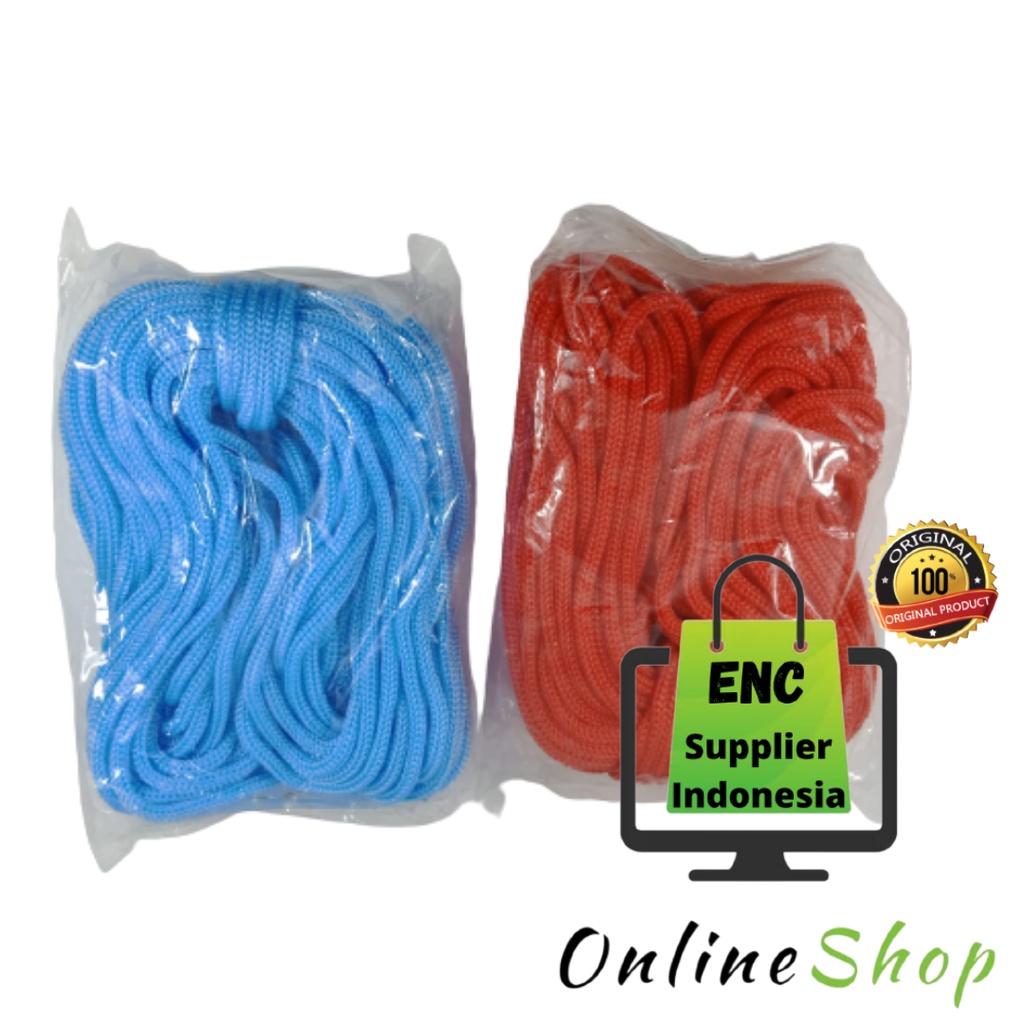 Jual 1 buah Tali kur warna merah kuning hijau putih biru hitam per pak ...