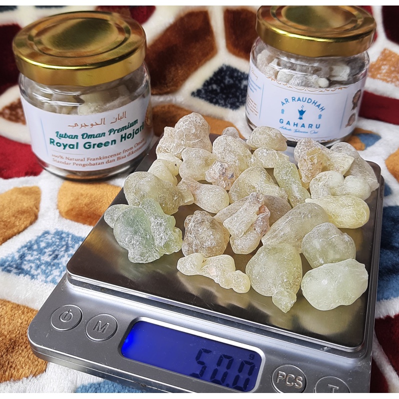 Jual LUBAN OMAN ROYAL GREEN AND WHITE HOJARI FRANKINCENSE | KEMENYAN ...