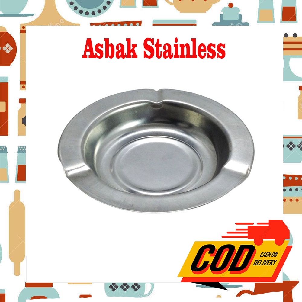 Jual Asbak Rokok Stainless - Asbak Bulat Stainless | Shopee Indonesia