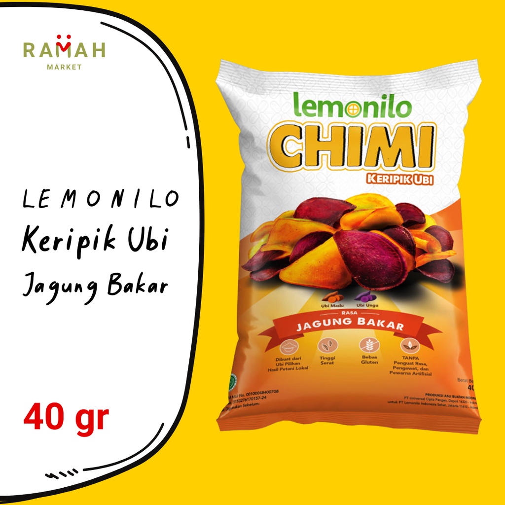 Jual Lemonilo Chimi Keripik Ubi Rasa Jagung Bakar 40gr | Shopee Indonesia