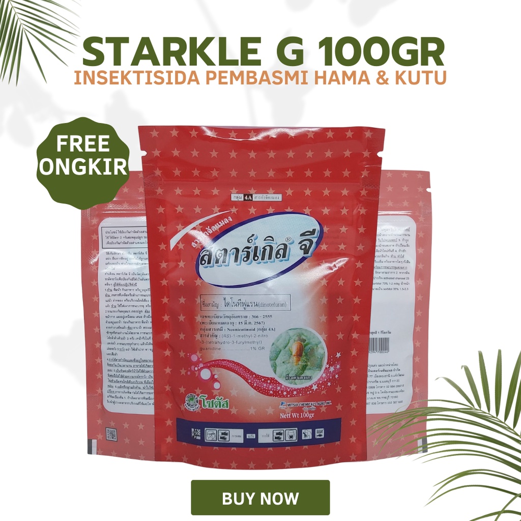 Jual Starkle G 100gr Insektisida Anti Kutu Furadan Original Thailand | Shopee Indonesia