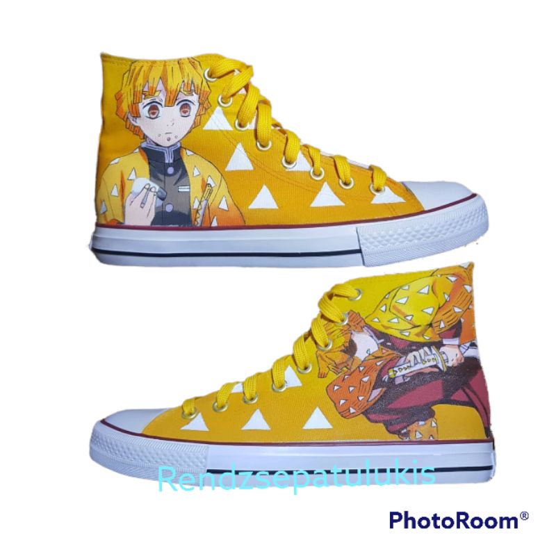 Jual Sepatu Lukis Demon Slayer Zenitsu 5 | Shopee Indonesia