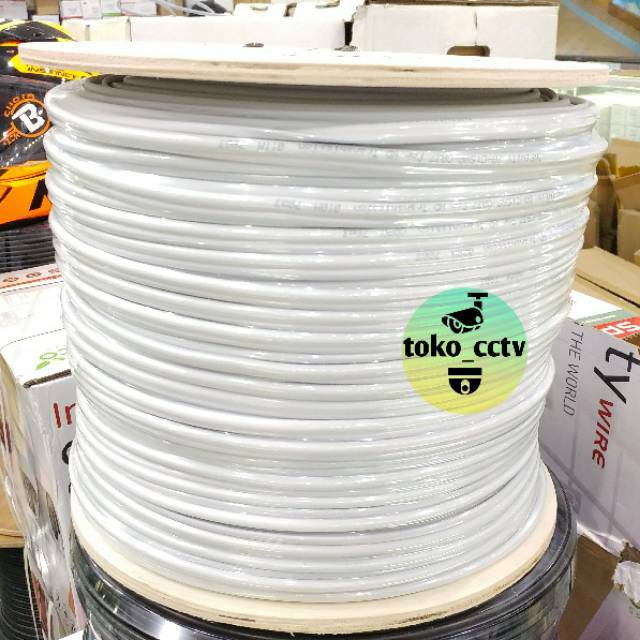 Jual Kabel Cable RG59+Power Video+Power 300m Meter Coaxial Cable CCTV | Shopee Indonesia
