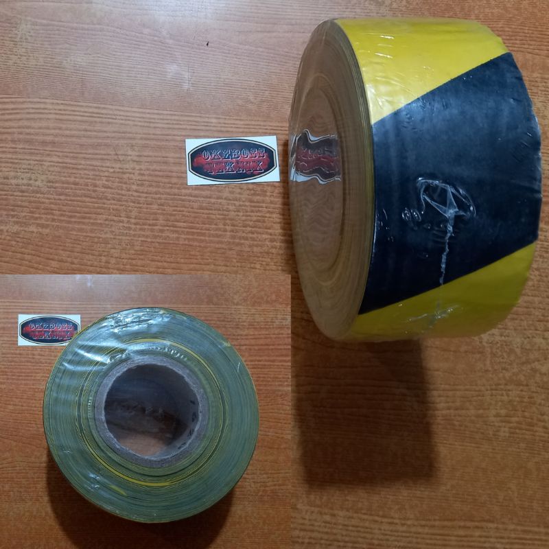 Jual Safety Line Proyek 3"x 500m Warna Kuning Hitam | Shopee Indonesia