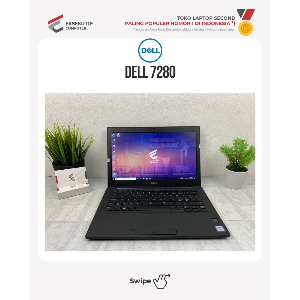 Jual DELL LATITUDE 7280 I5 GEN 7 RAM 8GB SSD 256GB 12,5"HD-TN KEYBOARD ...