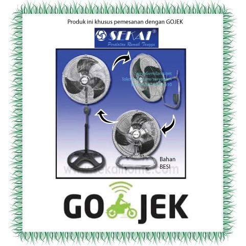 Jual Kipas Angin Sekai IST 1851 TORNADO FAN BESI. 3in1. Baru & Bergaransi Resmi | Shopee Indonesia