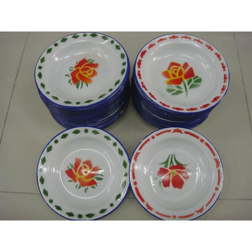 Jual Unik Piring Seng Piring Enamel Jadul KALENG 22 CM Murah | Shopee ...