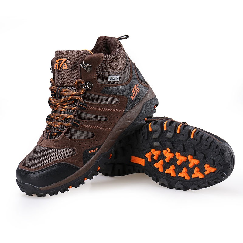 Jual Sepatu Gunung SNTA 490 Brown Orange - Adventure Hiking / Trekking ...