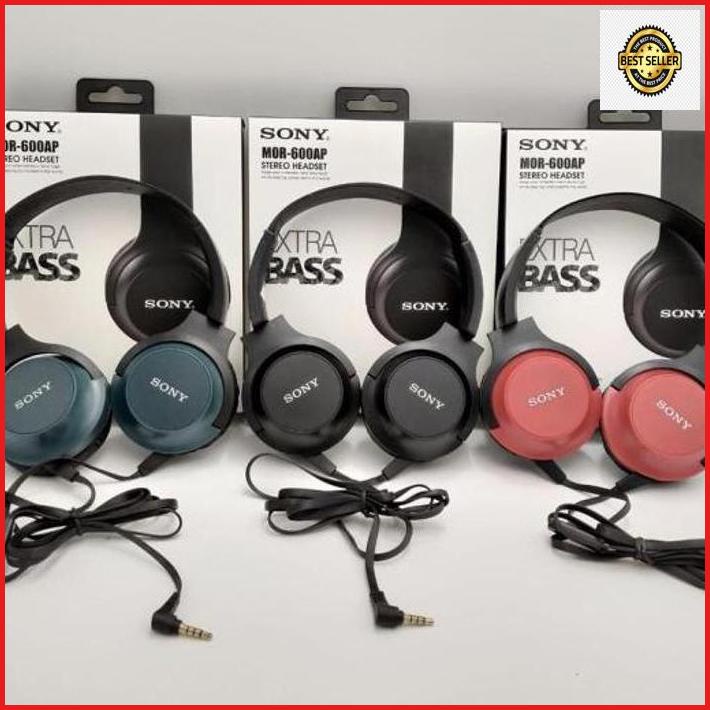 Jual Headset Headphone Sony Mor-600Ap Extra Bass With Mic-Stereo ...