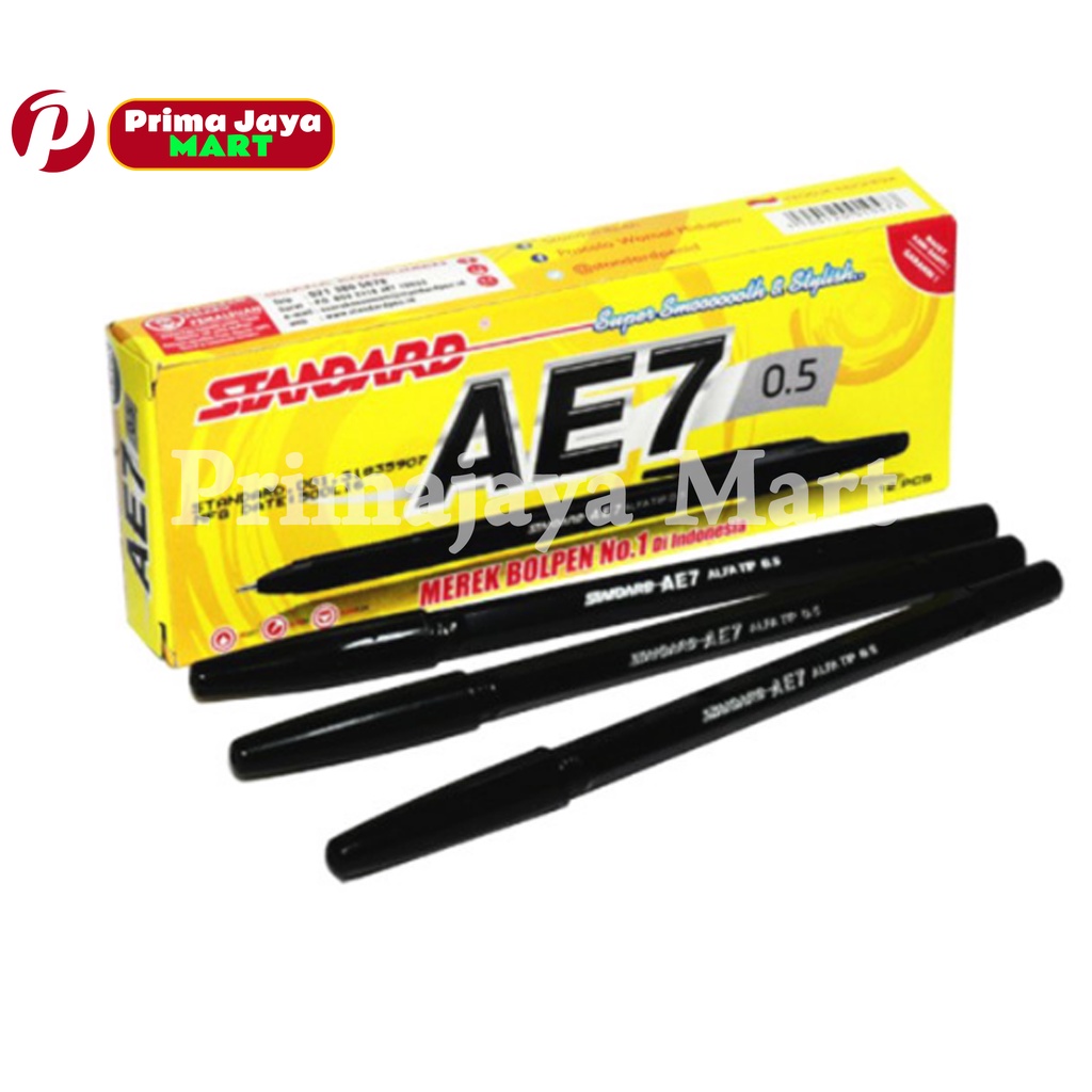 Jual Pulpen Standard AE7 Hitam ( 1 pcs ) | Shopee Indonesia