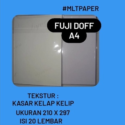 Jual kertas foto fujifilm dof A4 260gram Isi 20lembar | Shopee Indonesia
