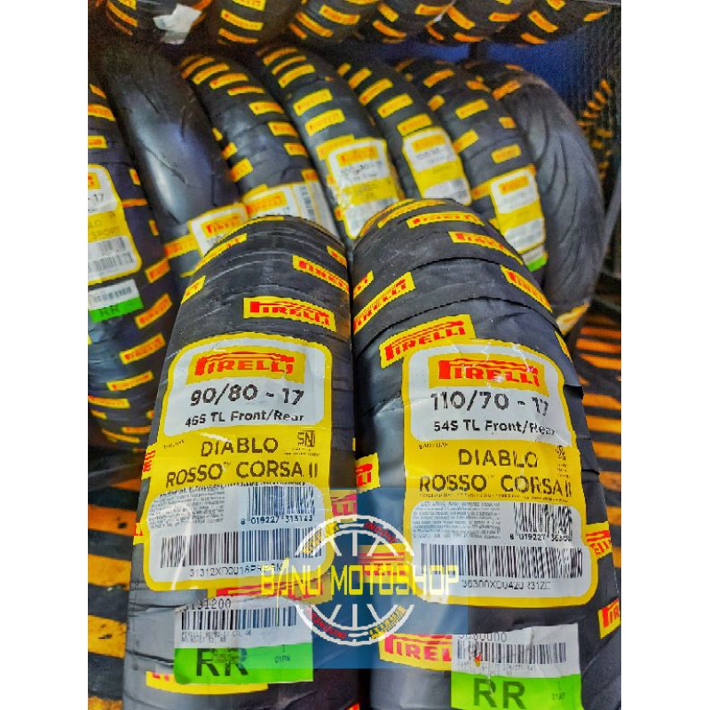 Jual Paket Pirelli Diablo Rosso Corsa 2 II Ukuran 90/80-17 & 110/70-17 ...