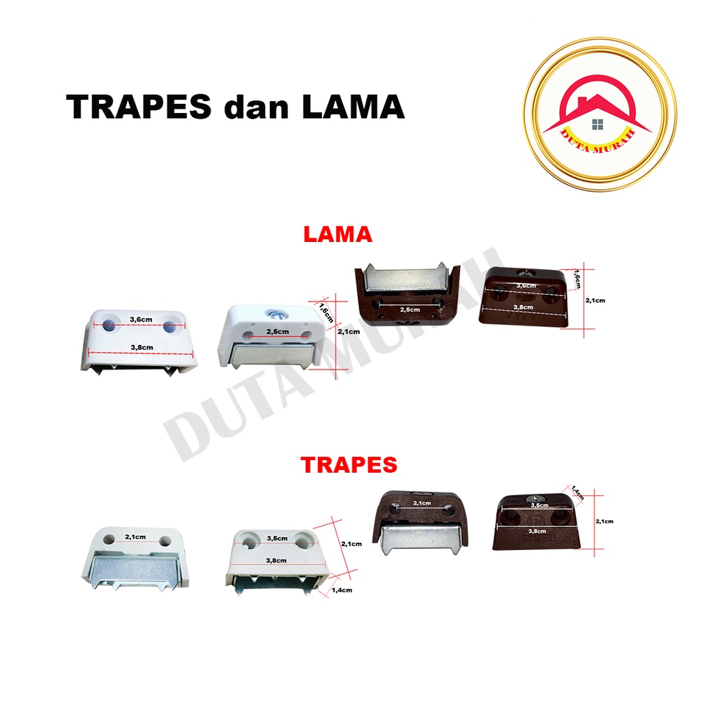Jual Trapes / Traves Plastik Putih / Coklat | Shopee Indonesia