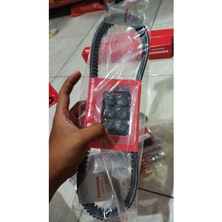 Jual Fan Belt + Roller Honda Genio Beat FI LED Original K0J | Shopee ...