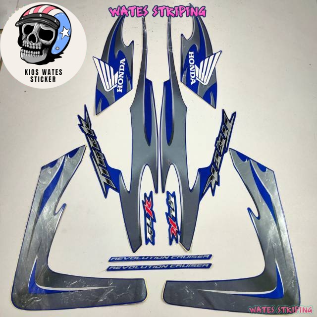 Jual Striping Decal Polet Sticker honda tiger 2007 2008 tiger revo ...