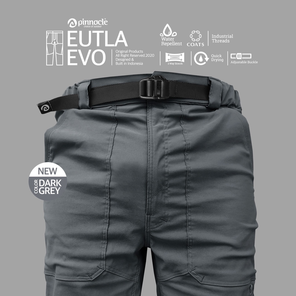 Jual Pinnacle Pro Official Eutla Evo Hike Pant - Dark Grey | Shopee ...