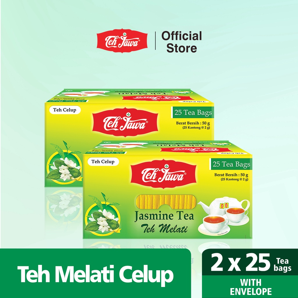 Jual Teh Jawa BKS Twinpack Teh Melati Celup Amplop isi 25 Teabags ...