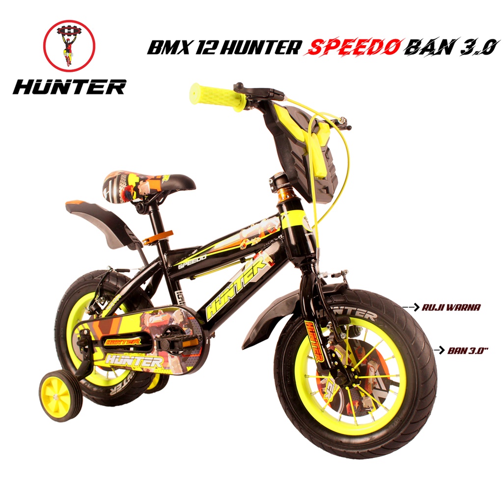Jual SEPEDA ANAK COWOK BMX 12" HUNTER NEW SPEEDO | Shopee Indonesia