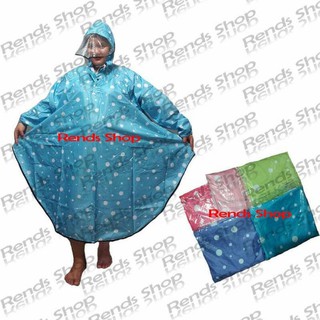 Jual Jas Hujan GRC Daster - Ponco Polkadot Dewasa - Hijau muda - hot ...