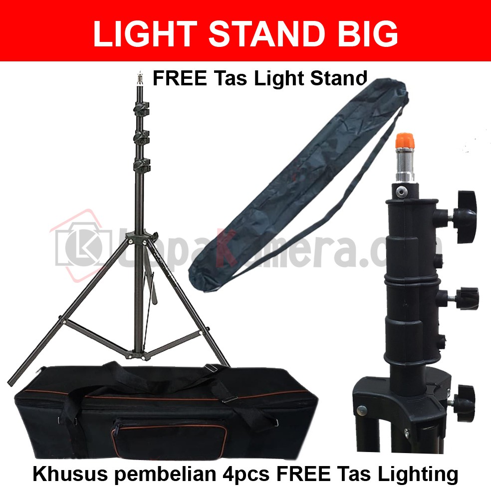 Jual Light Stand BIG Atau Tripod Lampu Besar | Shopee Indonesia