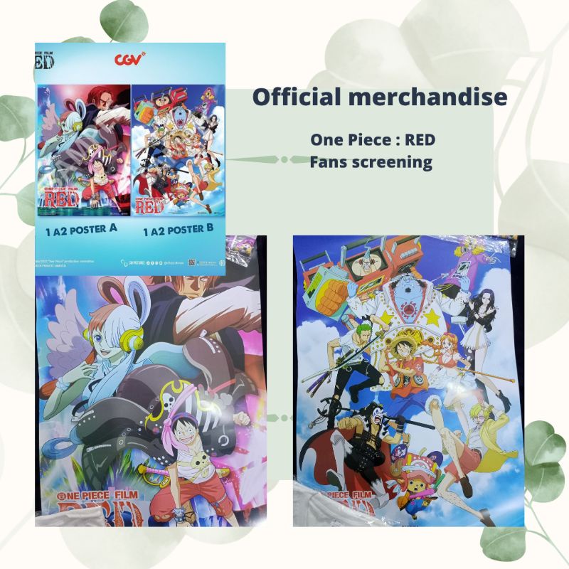 Jual Official merchandise One Piece Red Poster | Shopee Indonesia