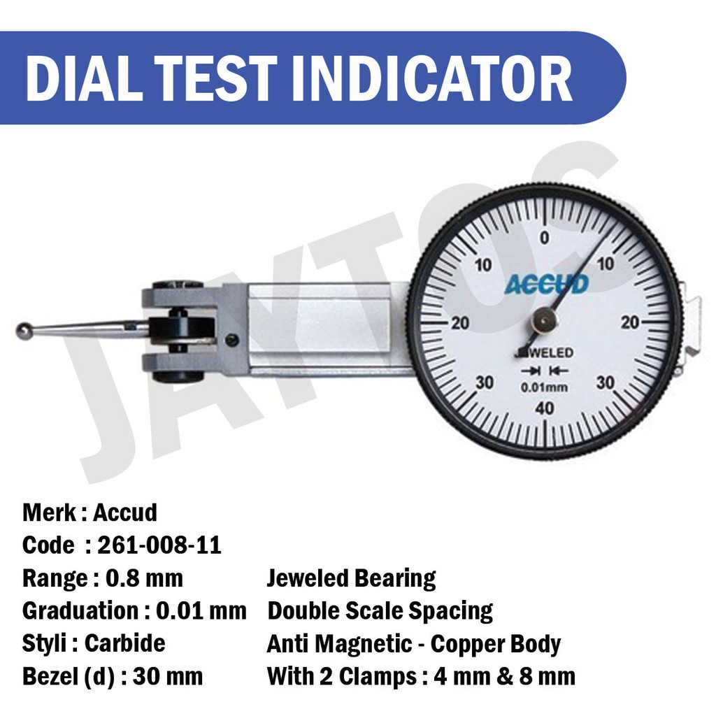 Jual Accud Dial Test Indicator / Dial Test Indikator 261-008-11 ...