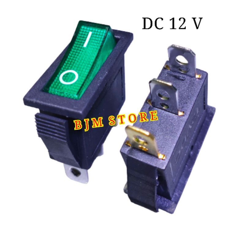Jual Saklar Lampu DC 12V / Switch Gepeng ON OFF DC Lampu 12 Volt ...