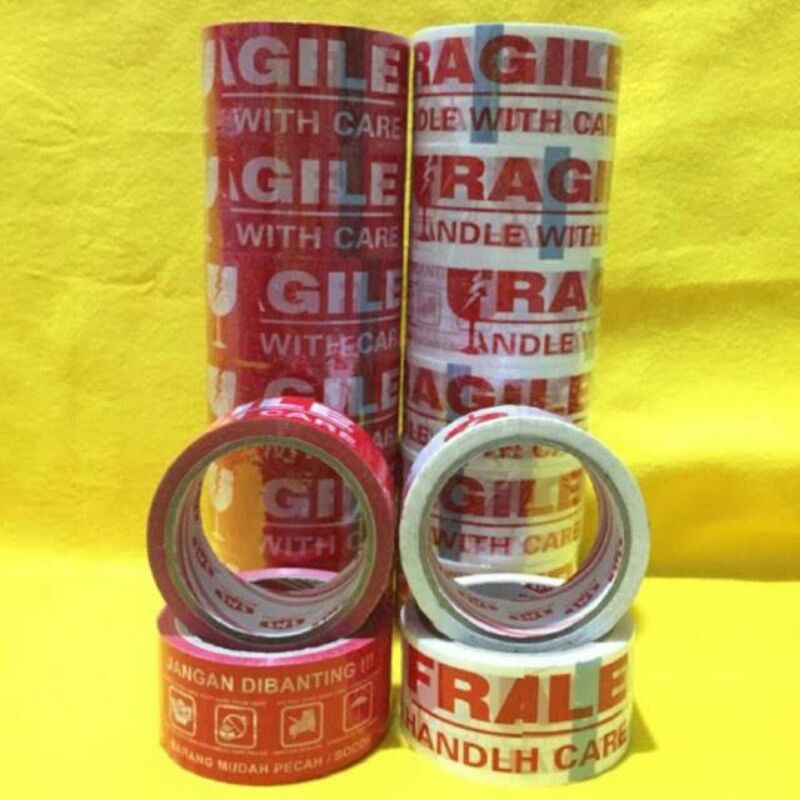 Jual LAKBAN FRAGILE / LAKBAN JANGAN DI BANTING / LAKBAN / LAKBAN ...
