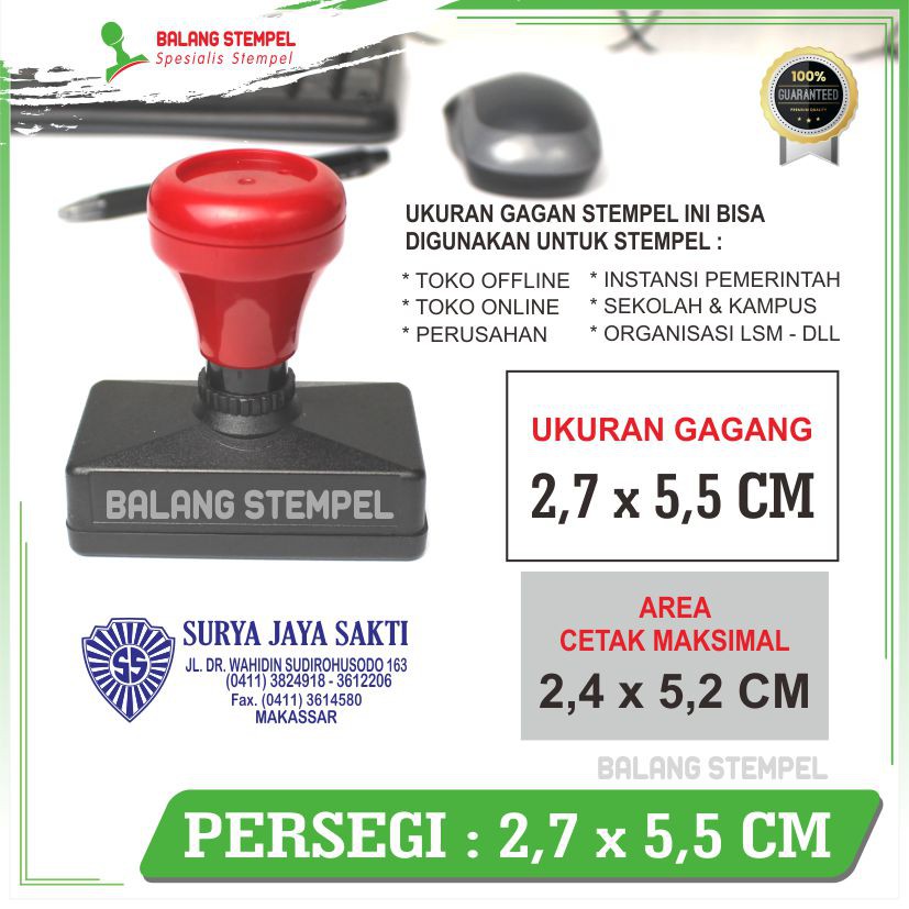 Jual Stempel Flash Warna Otomatis Custom Stampel Usaha Cap Toko ...