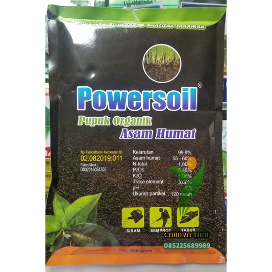 Jual powersoil pupuk organik asam humat pembenah tanah 500gr | Shopee Indonesia
