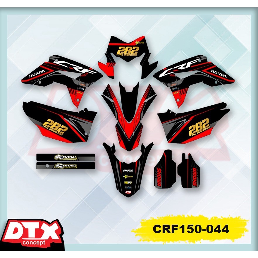 Jual Decal CRF decal CRF 150 L full body decal stiker crf stiker decal ...
