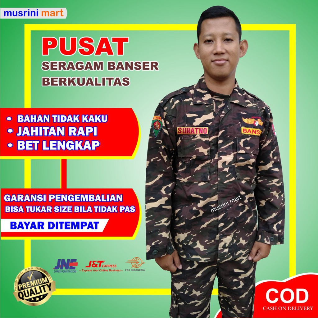 Jual SKD BAJU BANSER SERAGAM BANSER NASIONAL BAJU PDL BANSER ATRIBUT ...