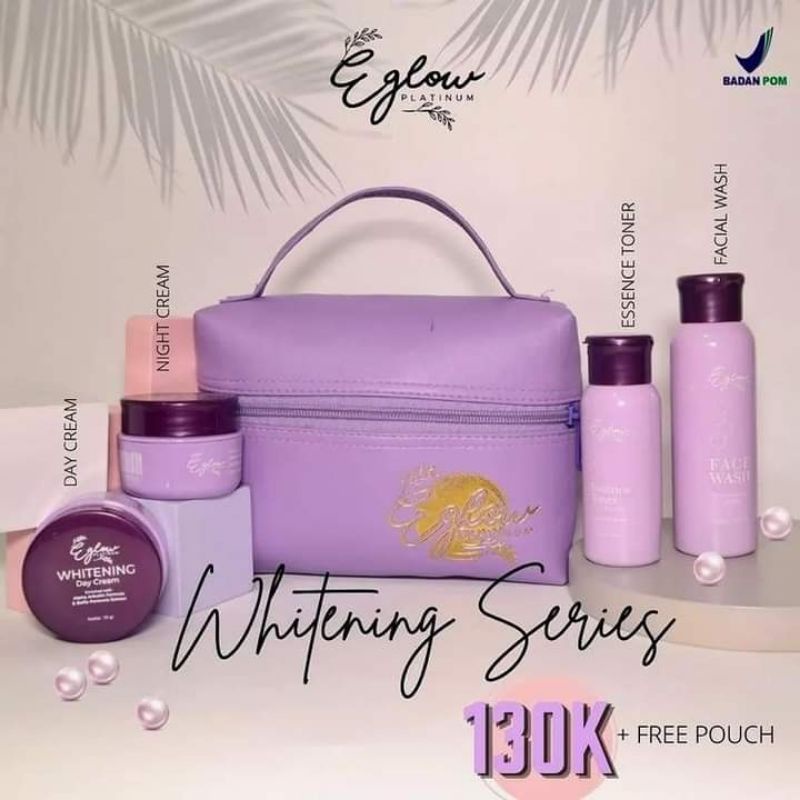 Jual EGLOW PLATINUM WHITENING SERIES BPOM (Free Emas) | Shopee Indonesia