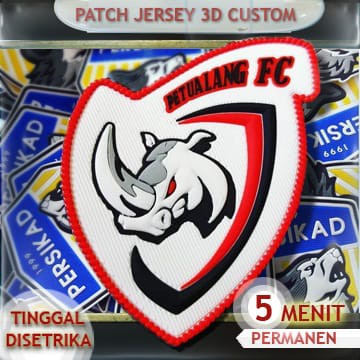 Jual JASA CETAK PATCH JERSEY 3D CUSTOM MURAH BISA DESAIN SENDIRI ...