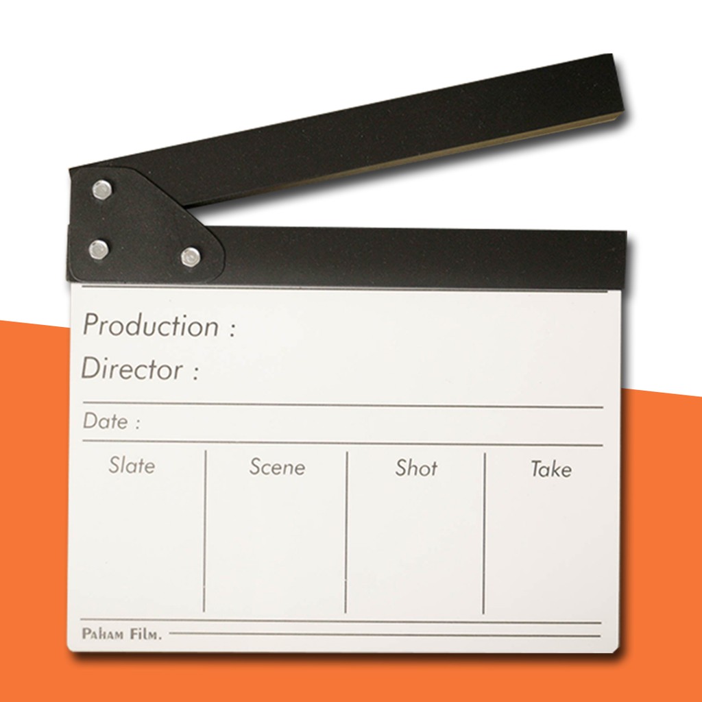 Jual Clapper Slate Board Cinema Movie Profesional Dry Erase Classic ...