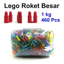 Jual MAINAN EDUKASI ANAK - LEGO JADUL ROKET PREMIUM UKURAN BESAR 1KG ...