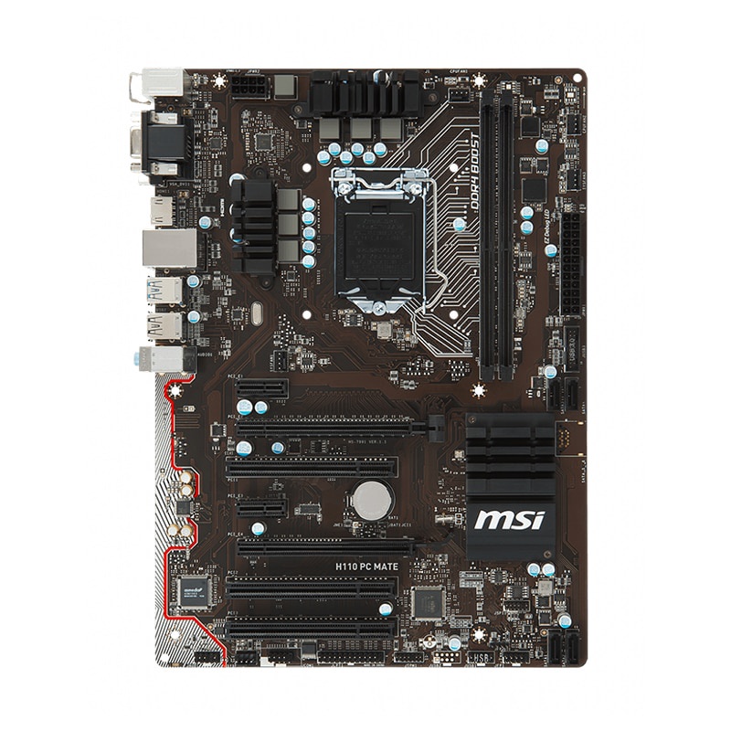 Jual PREORDER MSI H110 PC MATE Motherboard 1151 Motherboard DDR4 Intel ...