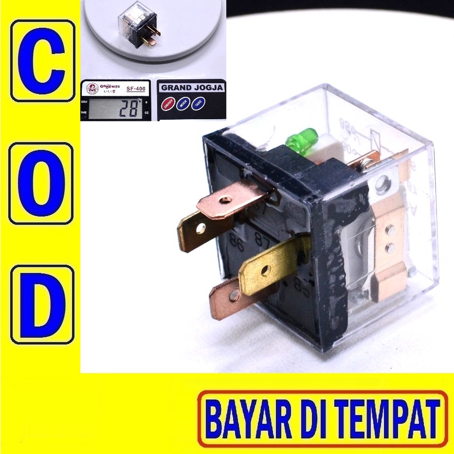 Jual PAC 24B RELAY KLAKSON TRANSPARAN Motor Mobil 12 Volt 12volt ...